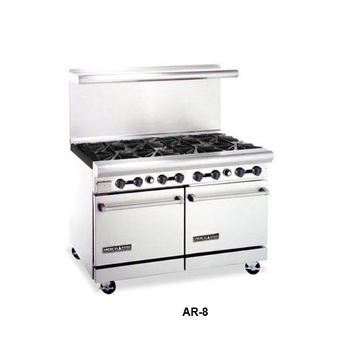 48" Wide Restaurant Range with (Two 20" Wide Ovens) or (One 26.5" Wide ...