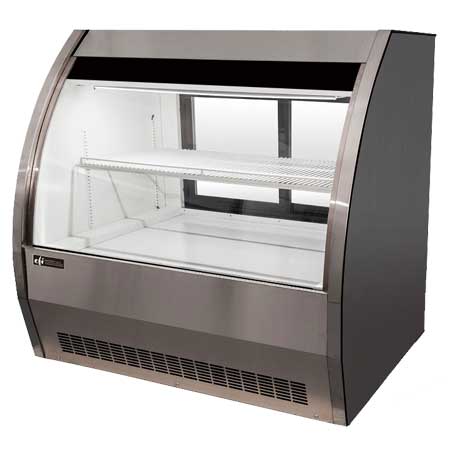 EFI CDC-1200S | 48" Deli Refrigerated Display Cases - Curved Glass ...