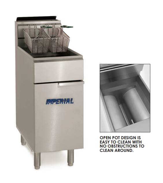 50 lbs Open Pot Gas Deep Fryer - IFS-50-OP – Igloo Food Equipment