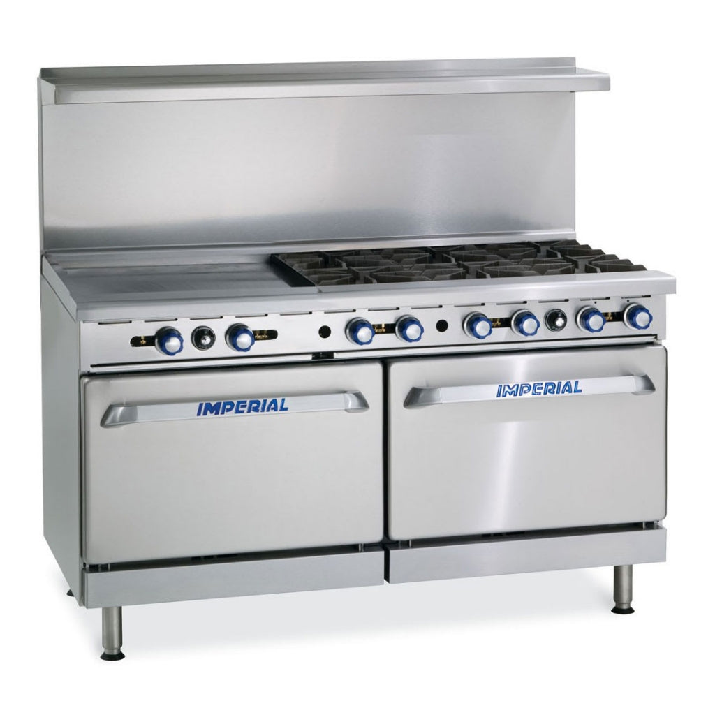60" Range - 6 Burners and 24" Griddle - IR-6-G24 – Igloo Food Equipment